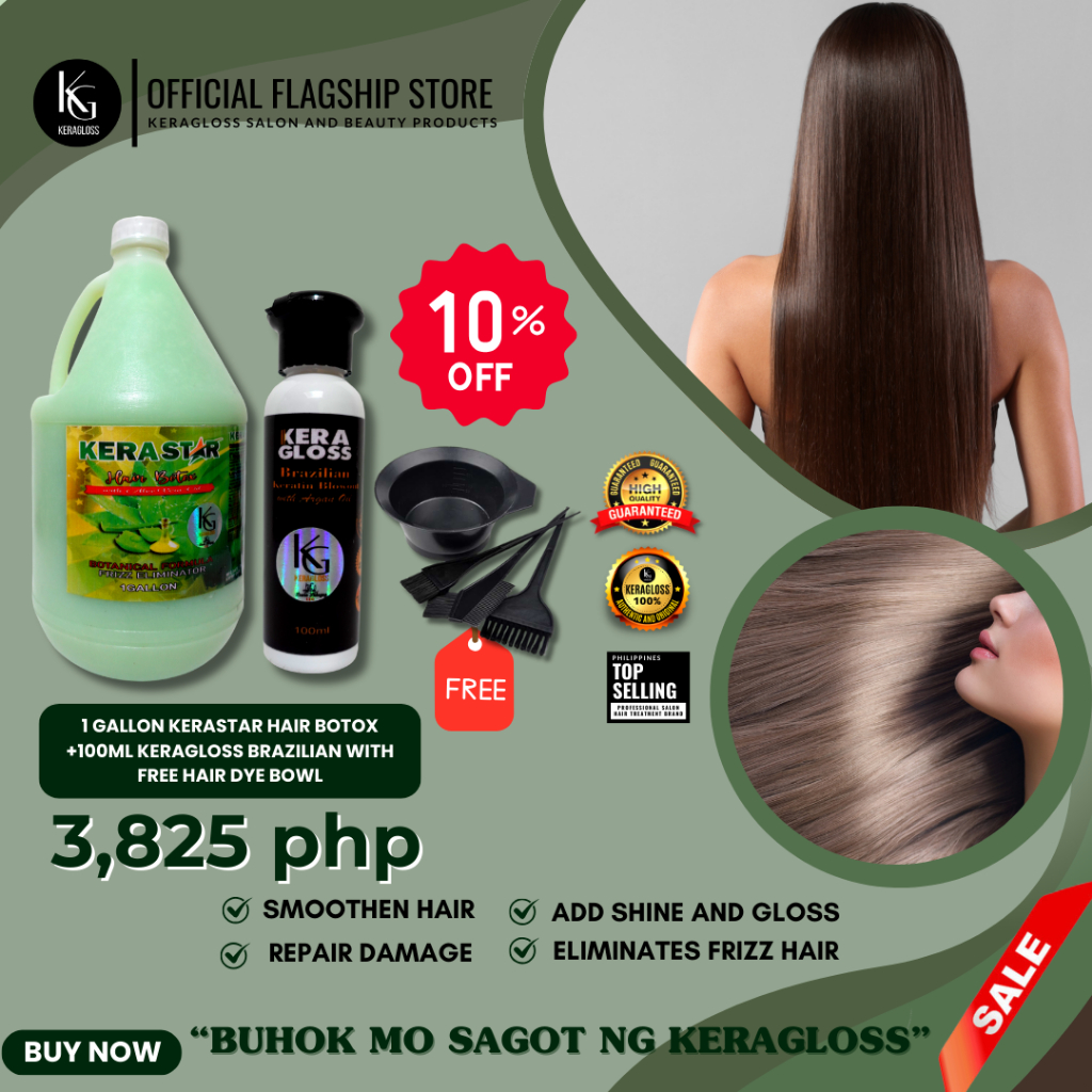 KERASTAR HAIR BOTOX BOTANICAL FORMULA FRIZZ ELIMINATOR - 1 GALLON ...