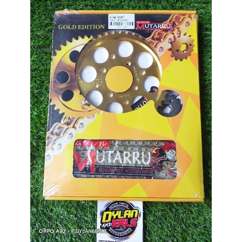Chain Set Steel gold for Raider 150 Carb / Fi Mutarru | Shopee Philippines