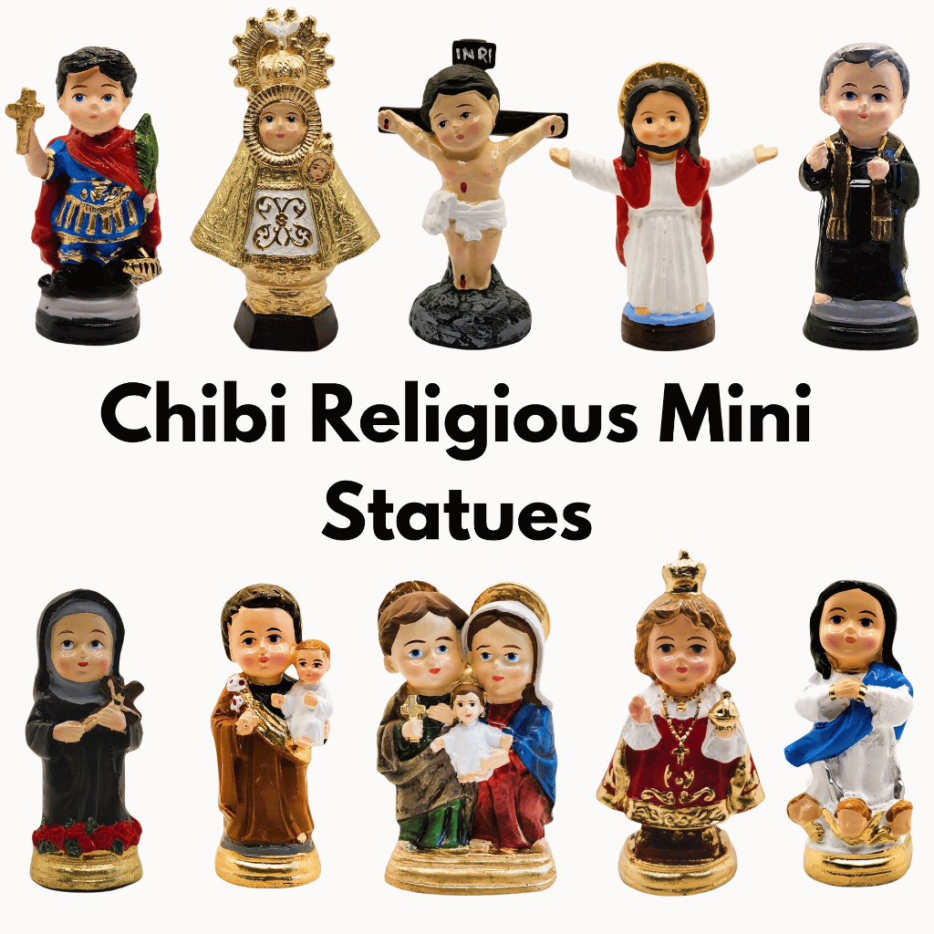 Chibi Religious Mini Statues St. Padre Pio of Pietrelcina 3.5 to 4 ...