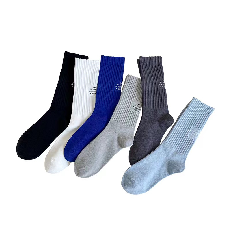 New Good Quality Socks Soft And 100% Cotton High Socks Mid Tube Socks ...