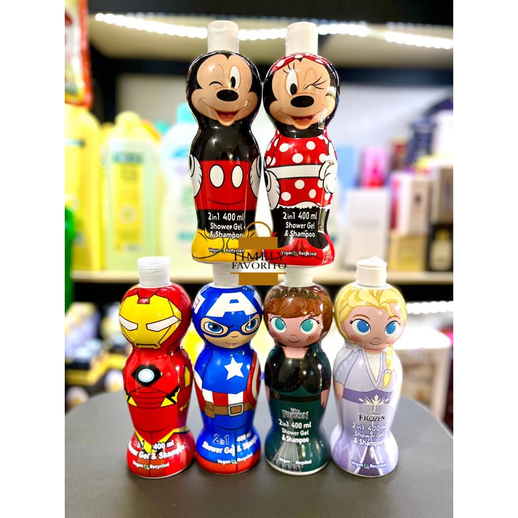 Captain America/Iron Man/Frozen Anna/Elsa 2-in-1 Shower Gel & Shampoo ...