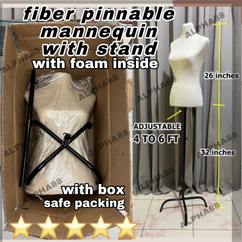 Orig Fitting Form Mannequin Pinnable with BOX with stand Dressmaking ...