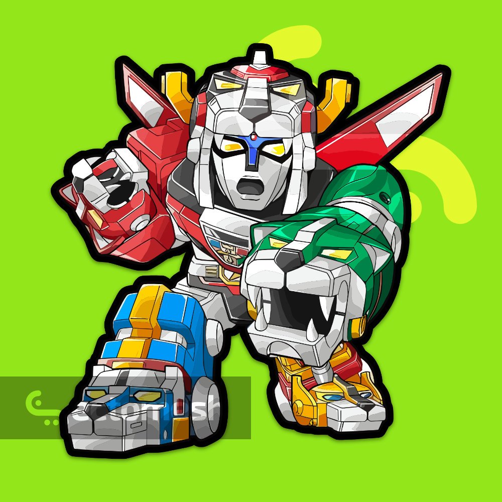 Voltron - Chibi Pose C - Vinyl Waterproof Car Sticker by EctoMesh ...