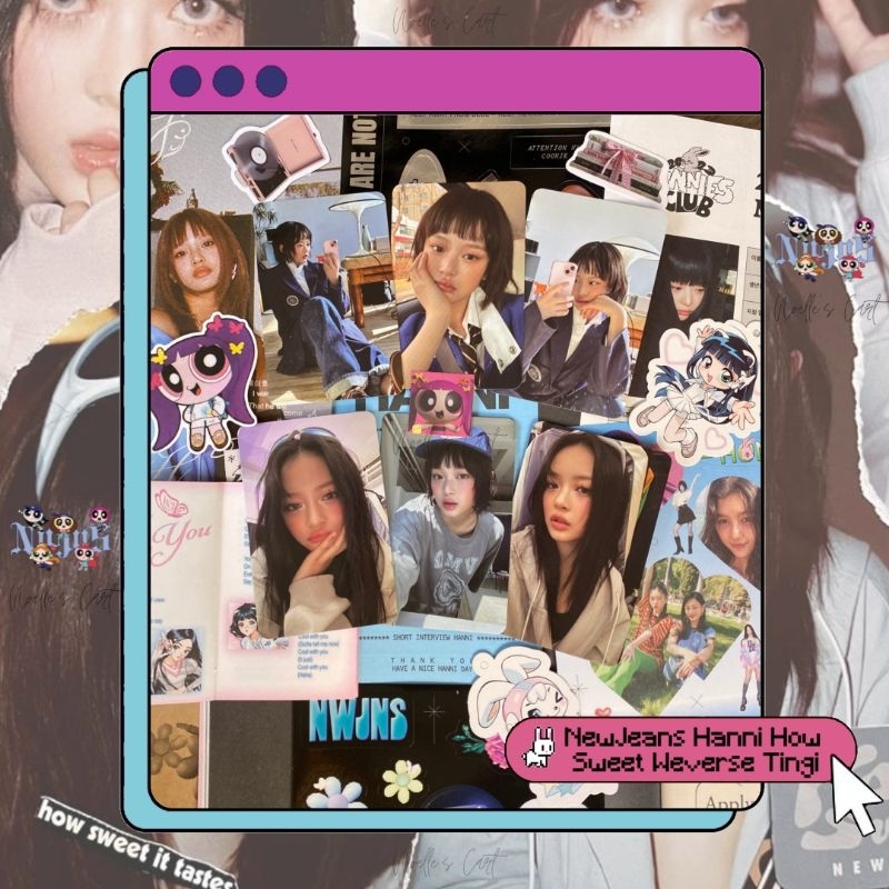 [ONHAND] NewJeans Hanni How Sweet Weverse Version Official Photocards ...