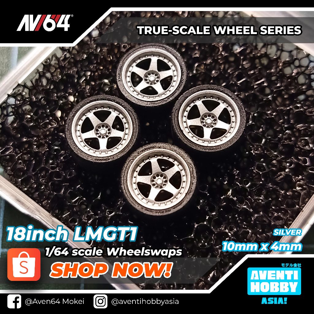 1/64 Wheelswap LMGT1 SILVER ( 10mm x 4mm ) | Shopee Philippines