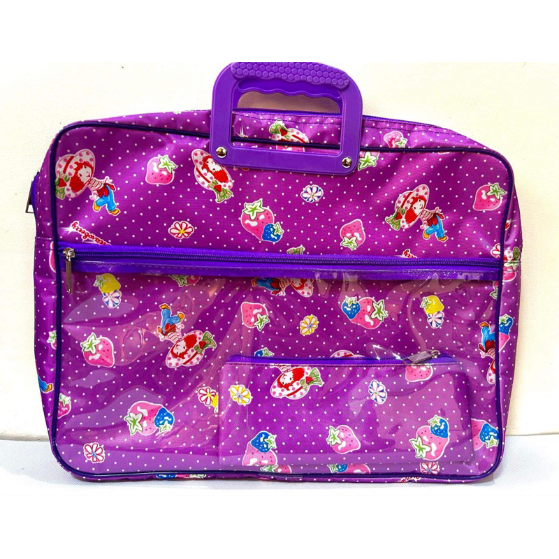 Printed module bag long size with handle cute free pencil case | Shopee ...