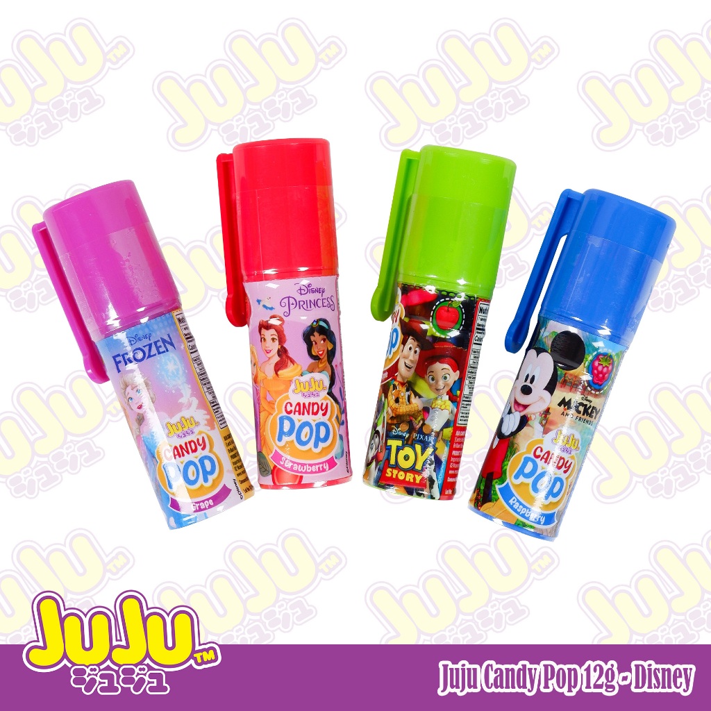 Juju Candy Pop 12g - Fruit Flavored Push Lollipop - Disney | Shopee ...