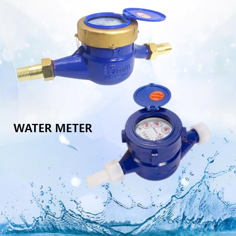 Water Meter Water Sub Meter 1/2 metal Brass Adaptor Wet Tapy | Shopee ...