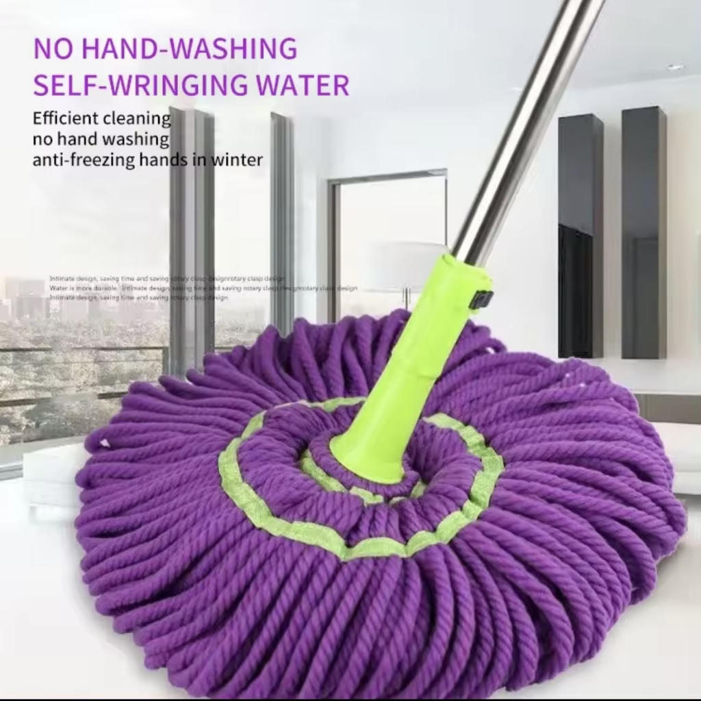 Multi Function Twist Microfiber Mop Indoor Quick Dry Mop Retractable ...