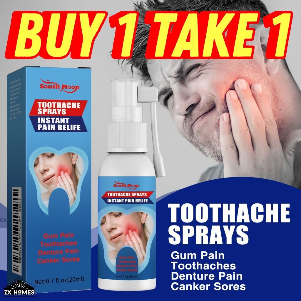 South Moon Toothache Pain Relief Spray Instant 100% effective Tooth ...