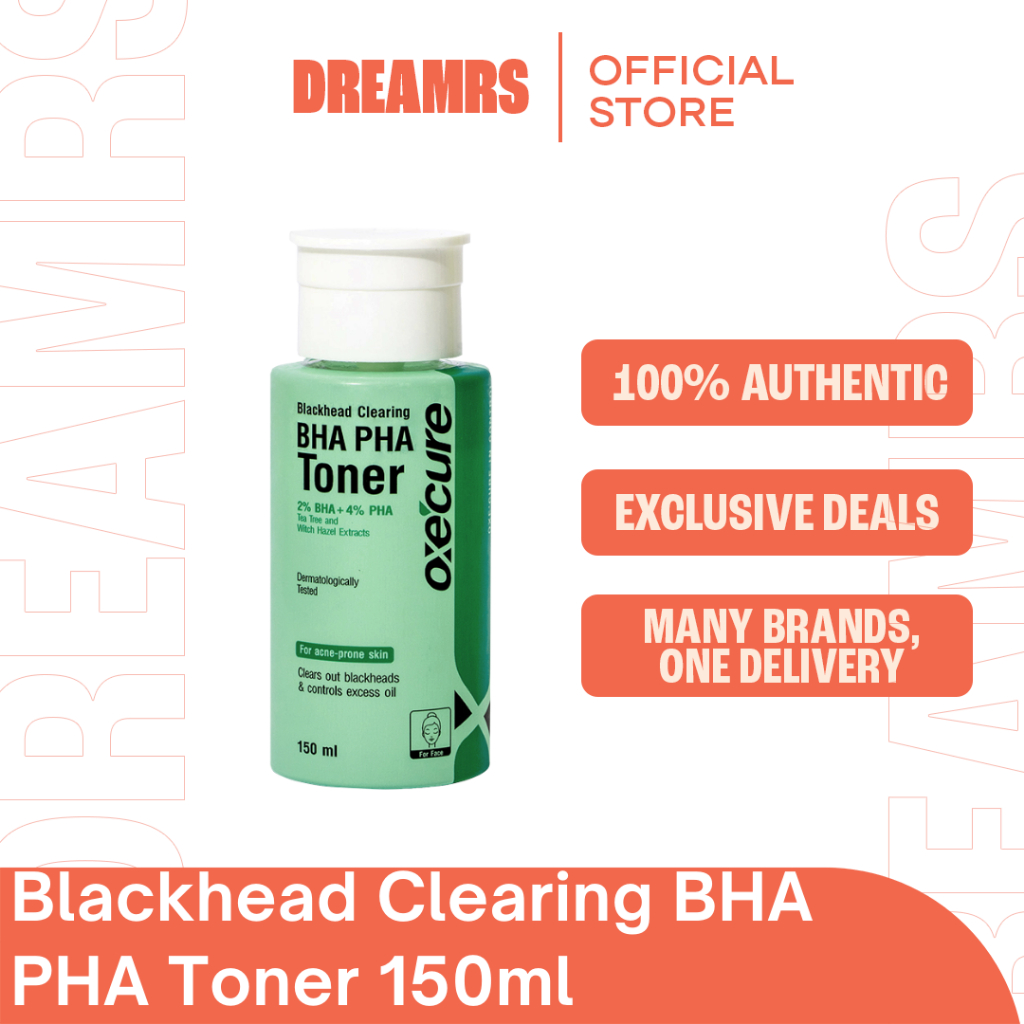 OXECURE Blackhead Clearing BHA PHA Toner 150ml (DREAMRS) | Shopee ...