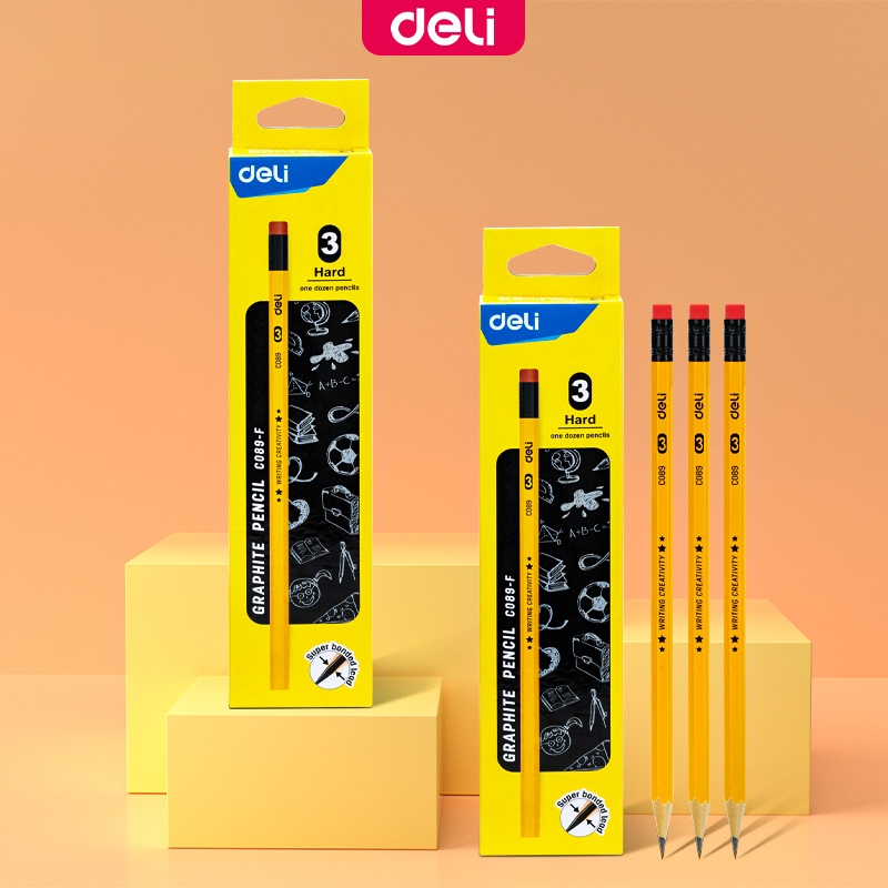 Deli Drawing Pencil Set With Soft Eraser Art Dedicated Sketch Pen ...