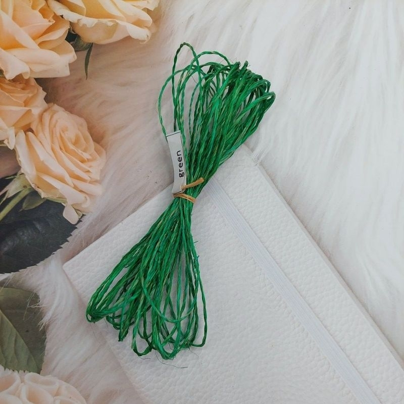 EFS EcofriendlyStuffs Abaca 6 M - green Abaca Twine String (6 Meters ...