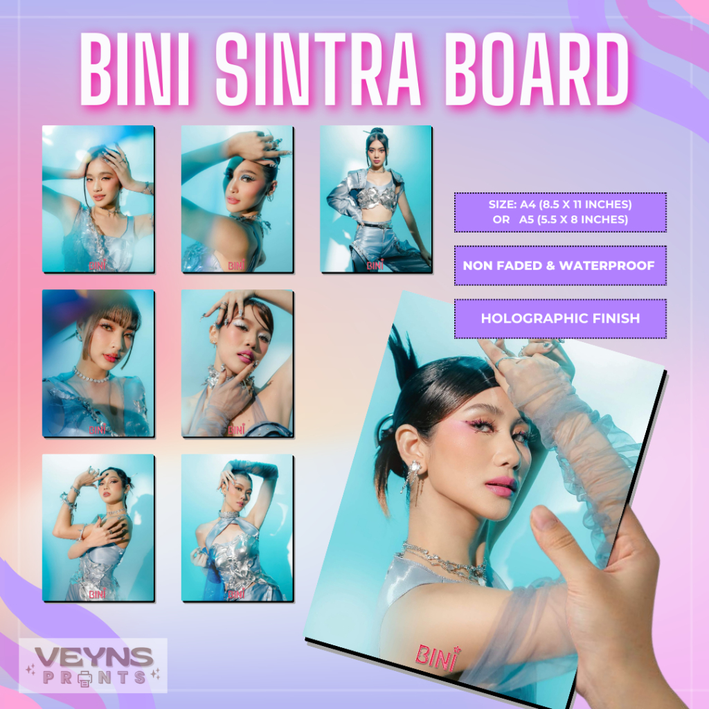 PPOP BINI #PPOPCONMANILA2023 Photo Series HOLOGRAPHIC SINTRA WALL DECOR ...