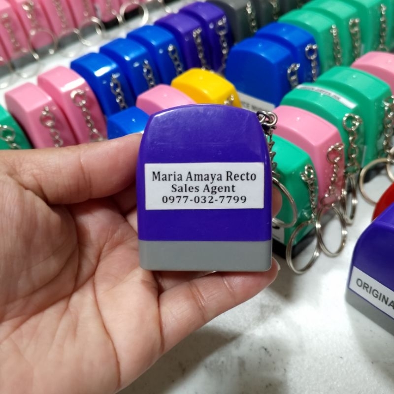 PERSONALIZED SELF INKING STAMP HA1333 COD FREE LAY OUT | Shopee Philippines
