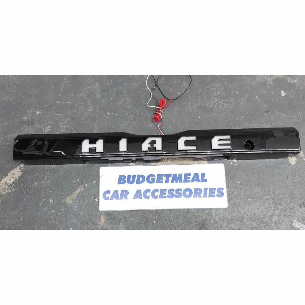 Toyota Hiace Deluxe Trunk Lid With LED Lights [BLACK] Hi ace Commuter ...