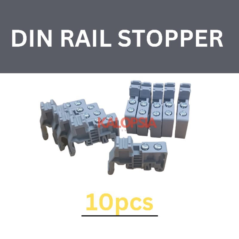 10pcs Din Rail stopper with lock | Shopee Philippines