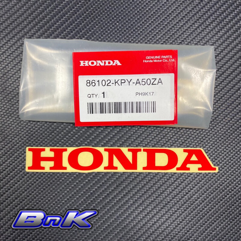 Honda sticker Honda 140M XRM125 (1pc) 86102-KPY-A50ZA genuine | Shopee ...