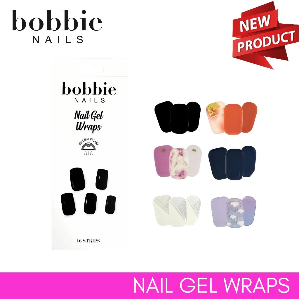 Bobbie Nails Nail Gel Wraps 16s | Shopee Philippines