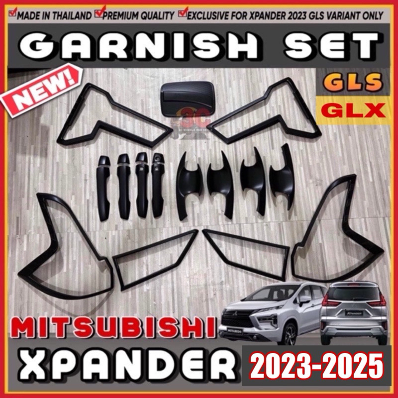 MITSUBISHI XPANDER 2023-2025 GLS/GLX GARNISH SET (matte black) | Shopee ...