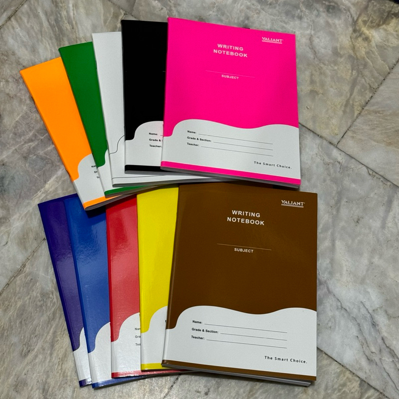 VALIANT WRITING NOTEBOOK ASSORTED COLOR CODING 10 PCS | Shopee Philippines