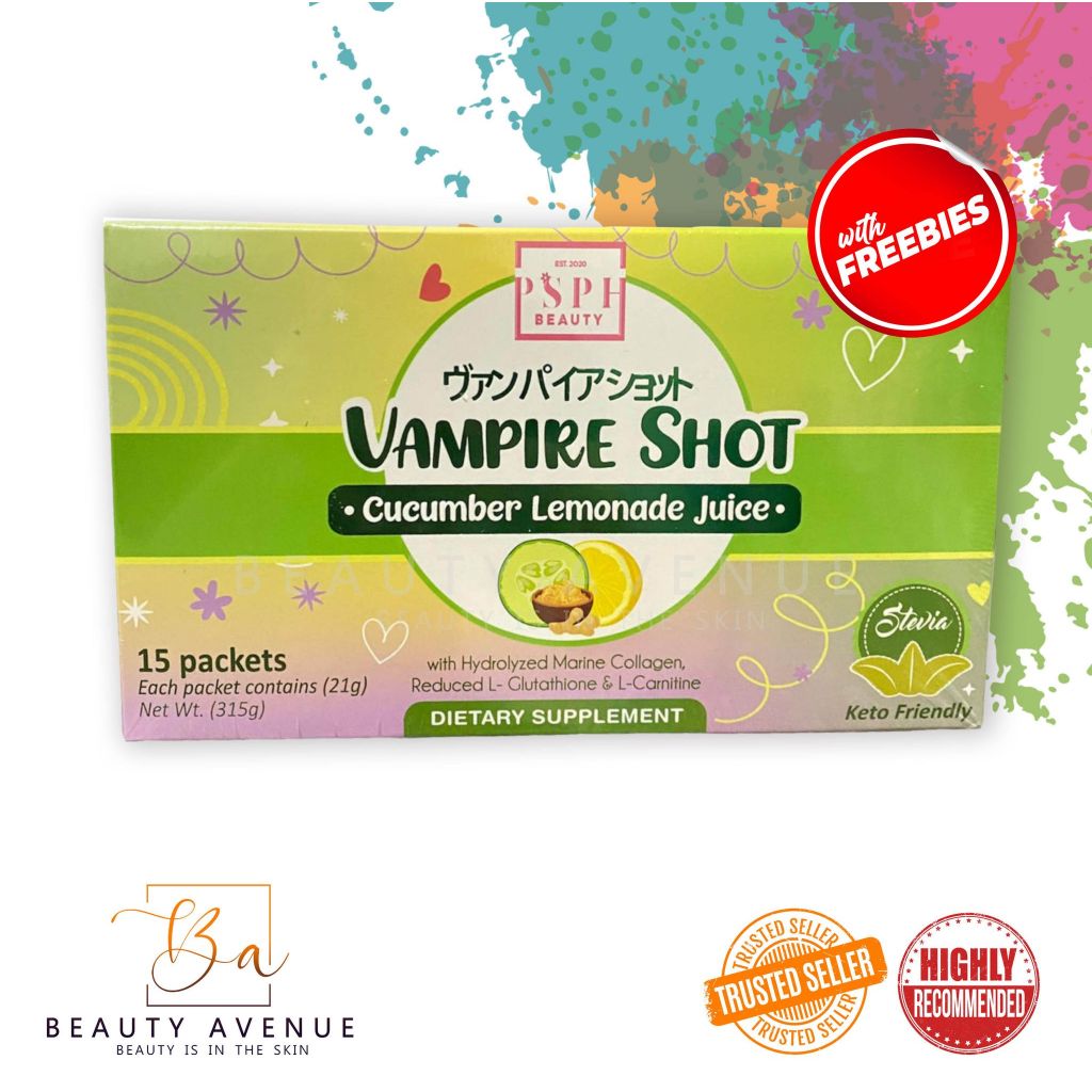 Vampire Shot Cucumber lemonade juice PSPH Beauty 15 sachets(with ...