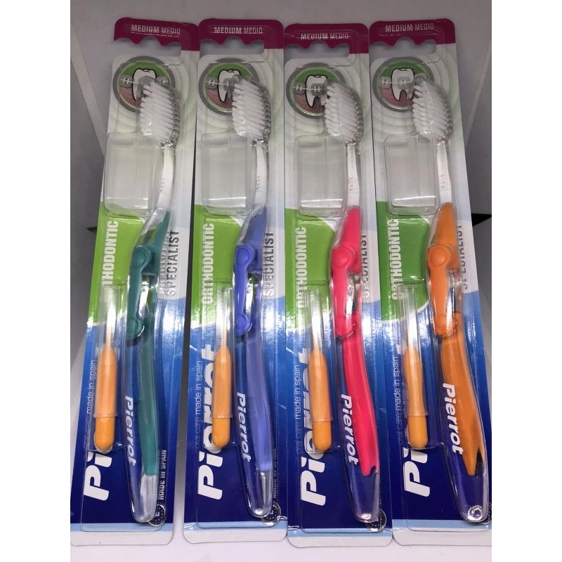 Pierrot Orthodontic Toothbrush with interdental | Shopee Philippines