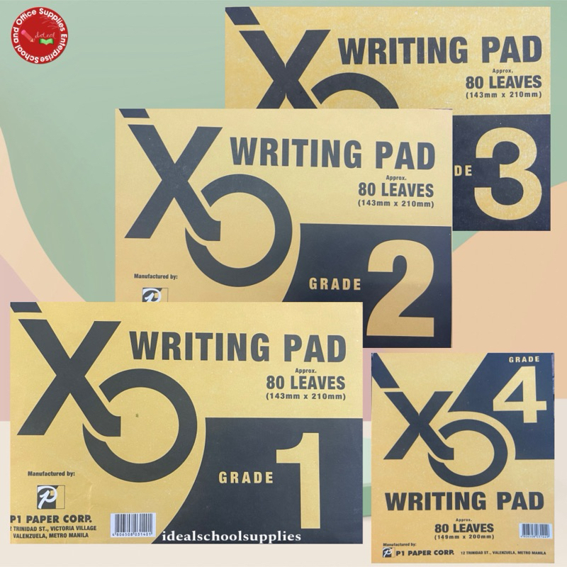 WRITING PAD PAPER GRADE 1,2,3,4 Per Sold 1Pad | Shopee Philippines