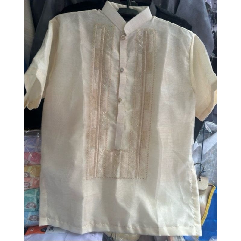 Barong Tagalog Short Sleeve w/ Lining‼️ (Random design Only) | Shopee ...