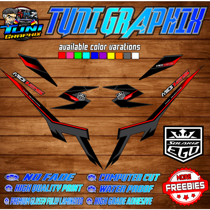 Yamaha Mio i 125 Malaysian Ego Solariz 2024 Decals | Shopee Philippines