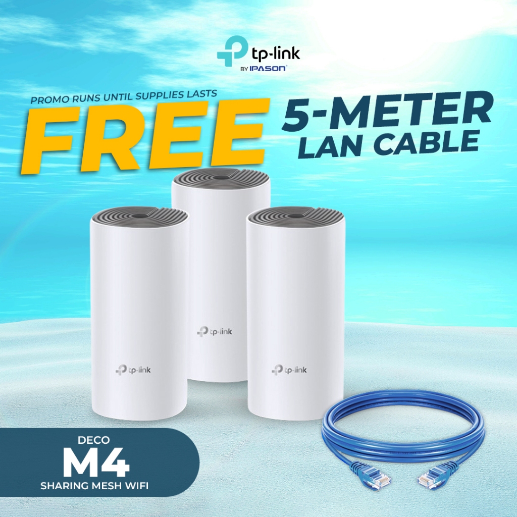 TP-Link Deco M4 Mesh Wireless Network Wi-Fi Sharing System Router 3 ...