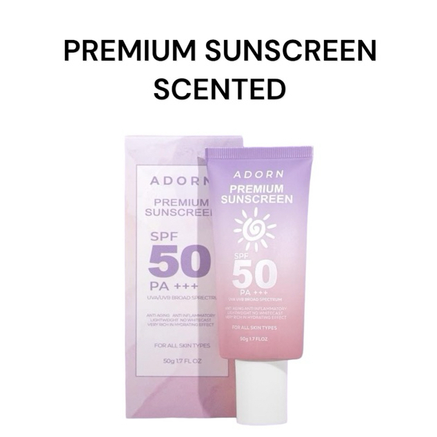 ADORN BY CALMSKIN Premium Sunscreen Sun Protection SPF 50 PA+++ 50ml ...