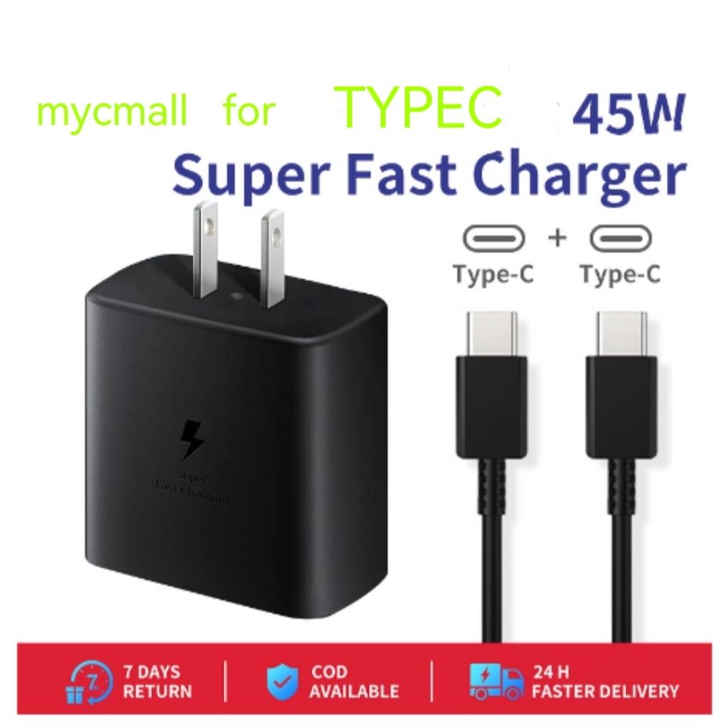 Original 25W 45W USB-C Charger Super Fast Charging Power Adapter Galaxy ...