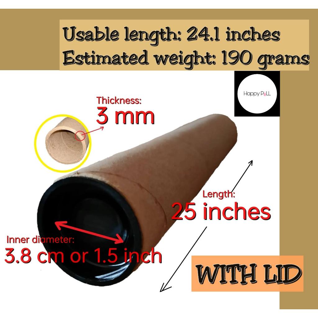 38-25, 25-inch (L) 3.8 cm (inner diameter) poster tube/drawing tube ...
