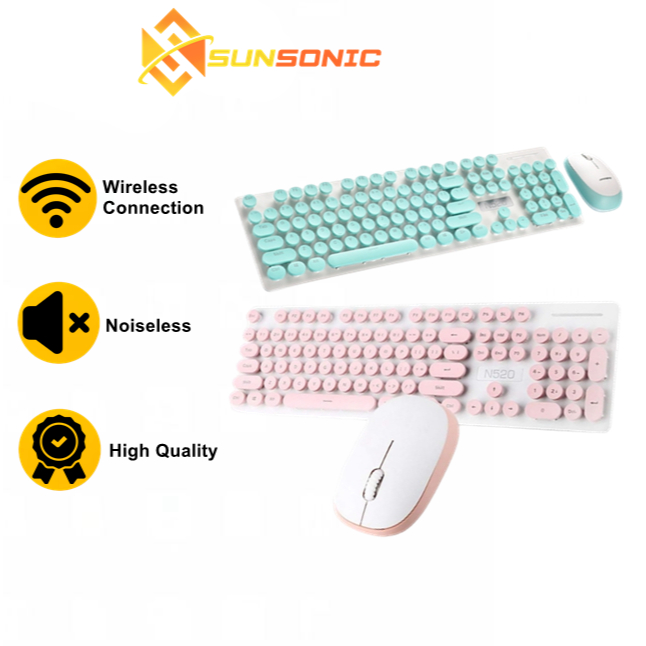 Xinmeng N520 Mechanical Touch Wireless Keyboard and Mouse SET | Shopee ...