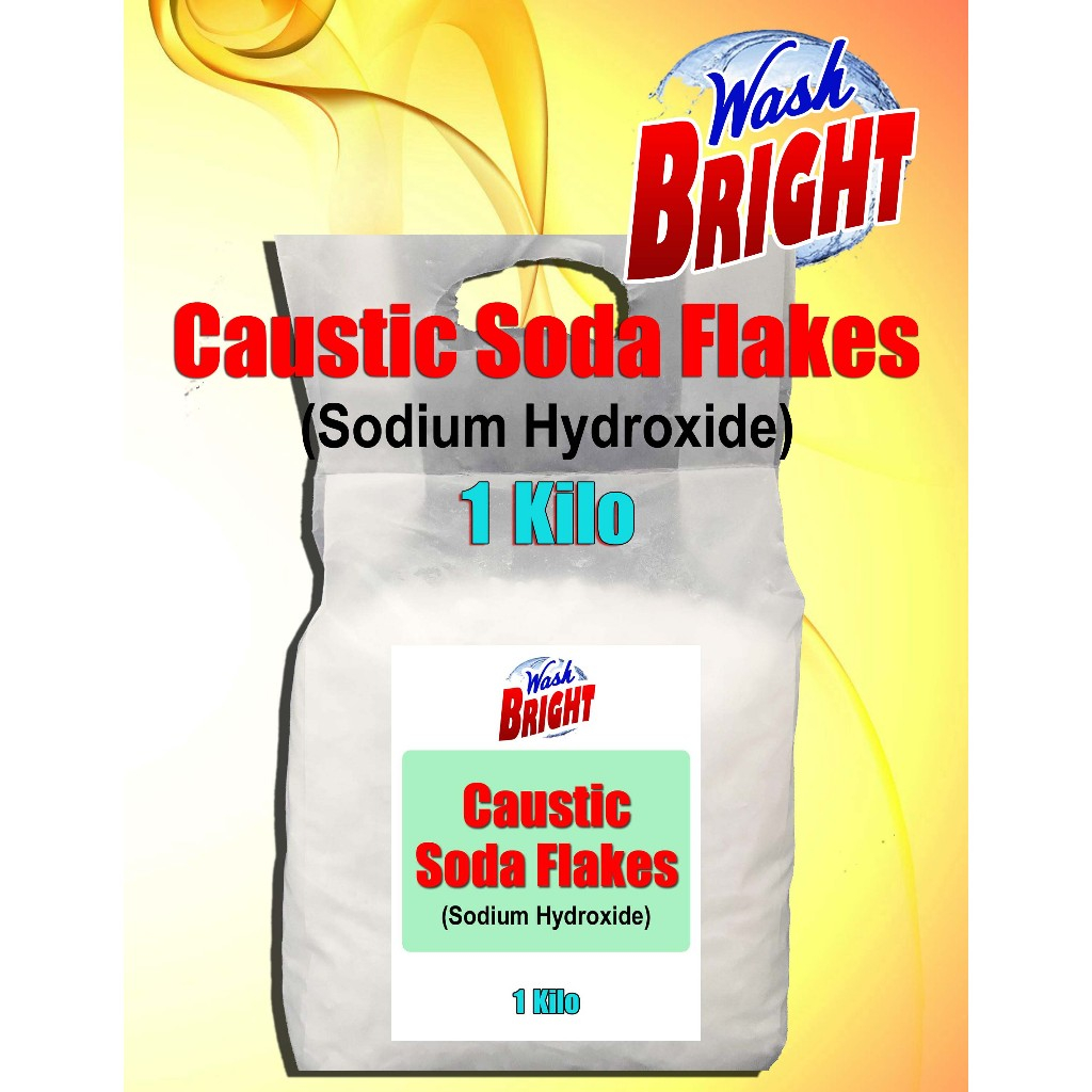 CAUSTIC SODA FLAKES ( SODIUM HYDROXIDE ) 1 KG Kilo Pack LYE Flakes ...