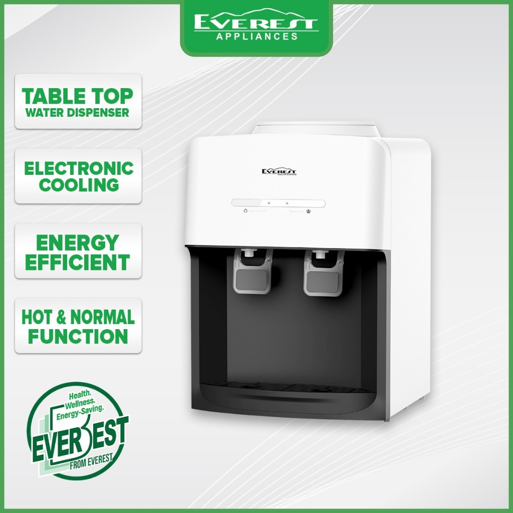 EVEREST Table Top Water Dispenser/ Hot and Normal Function/ Electronic ...