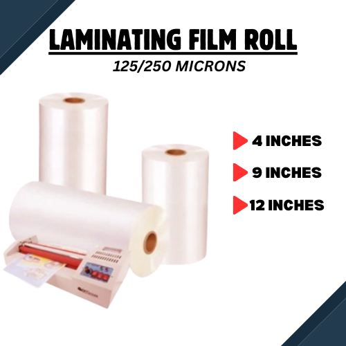 Laminating Film Roll 9 inches | 12 inches | 4 inches (125 | 250 microns ...