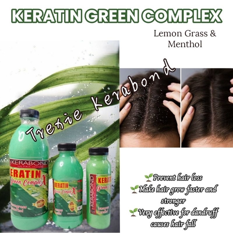 KERATIN GREEN COMPLEX lemon grass menthol (FOR DANDRUFF) KERABOND ...