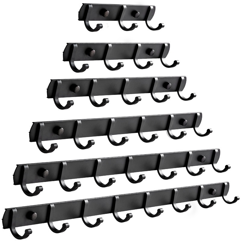 Free Punching wall-mounted Bathroom Hook Door Hook Space Aluminum Wall ...