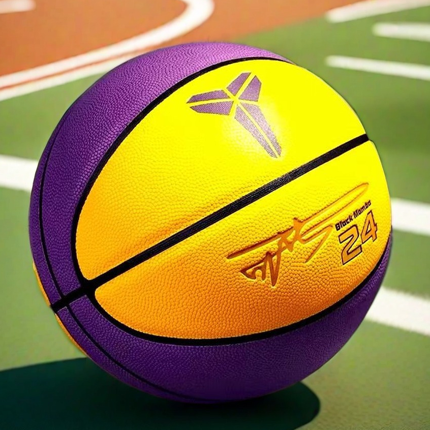 KOBE Basketball Ball Original Leather Basketball Size 7 Outdoor ...