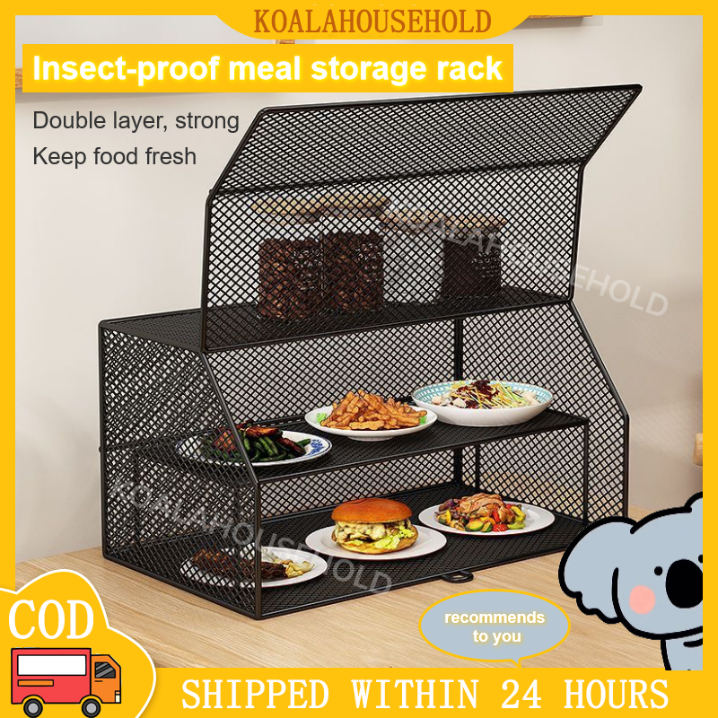 Leftover food storage basket insect-proof Breathable table food ...