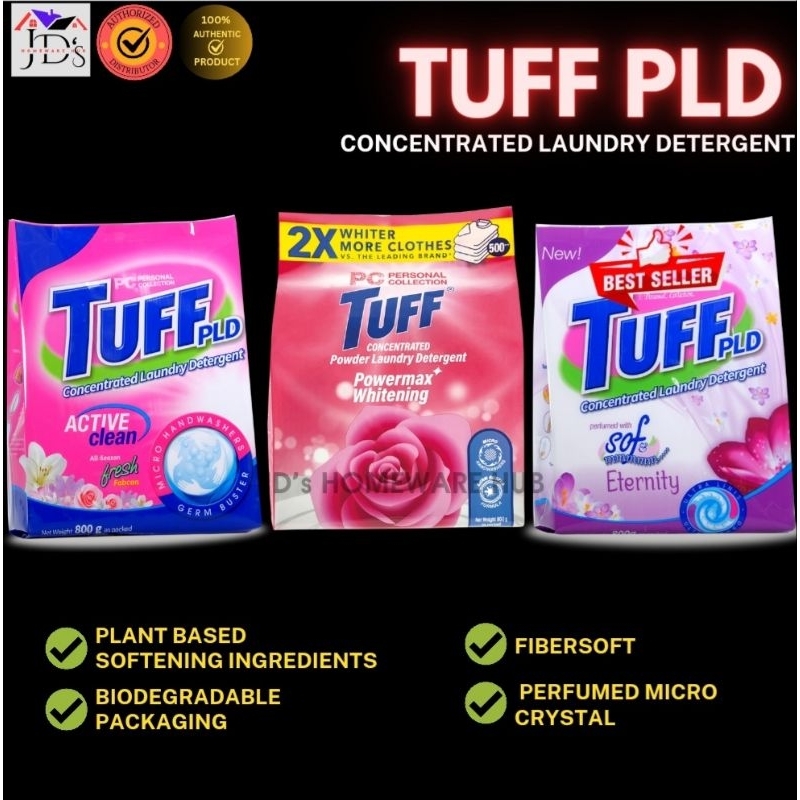 TUFF PLD POWDER LAUNDRY DETERGENT 800G | Shopee Philippines