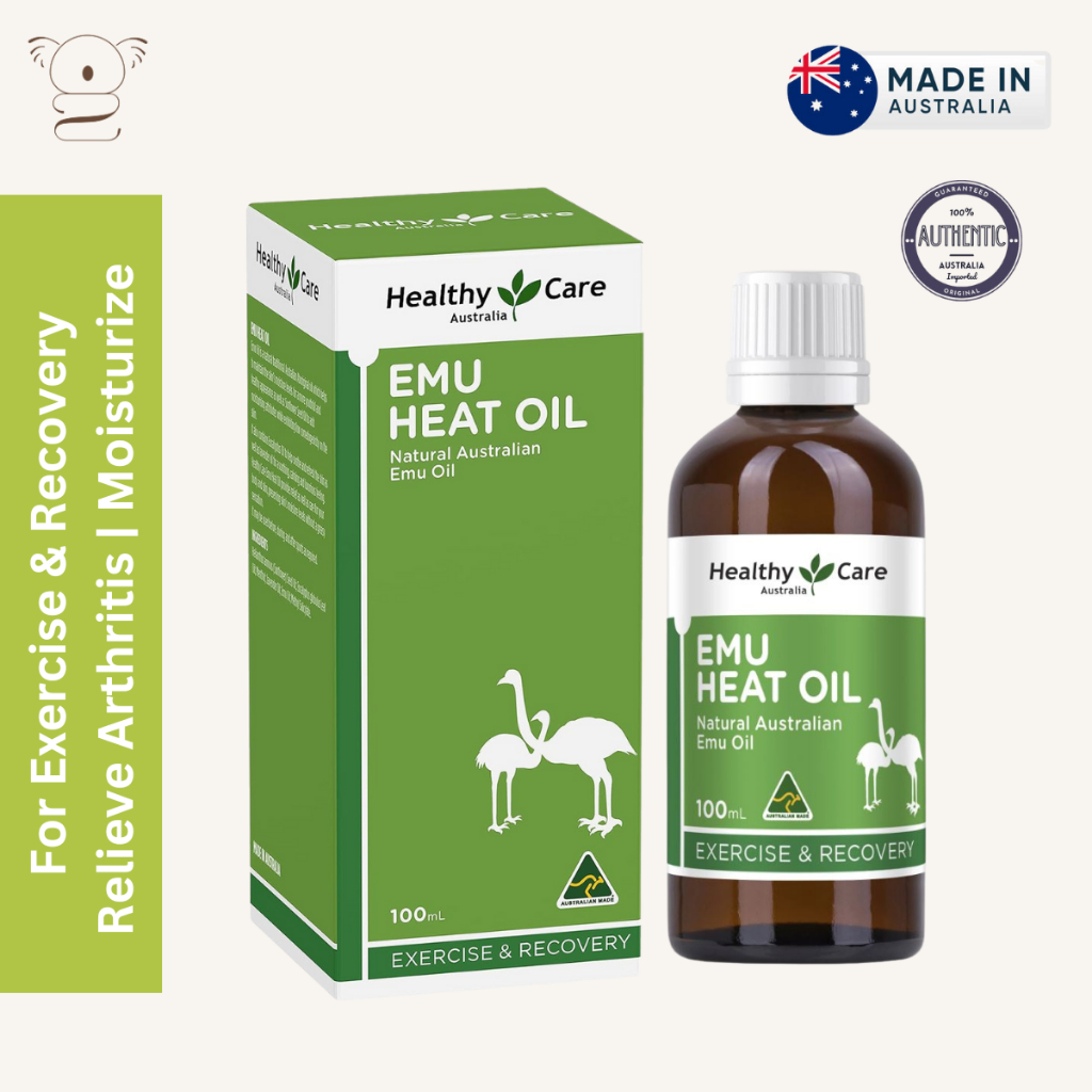 Healthy Care Emu Heat Oil with Eucalyptus Moisturize Muscle Pain Rub ...