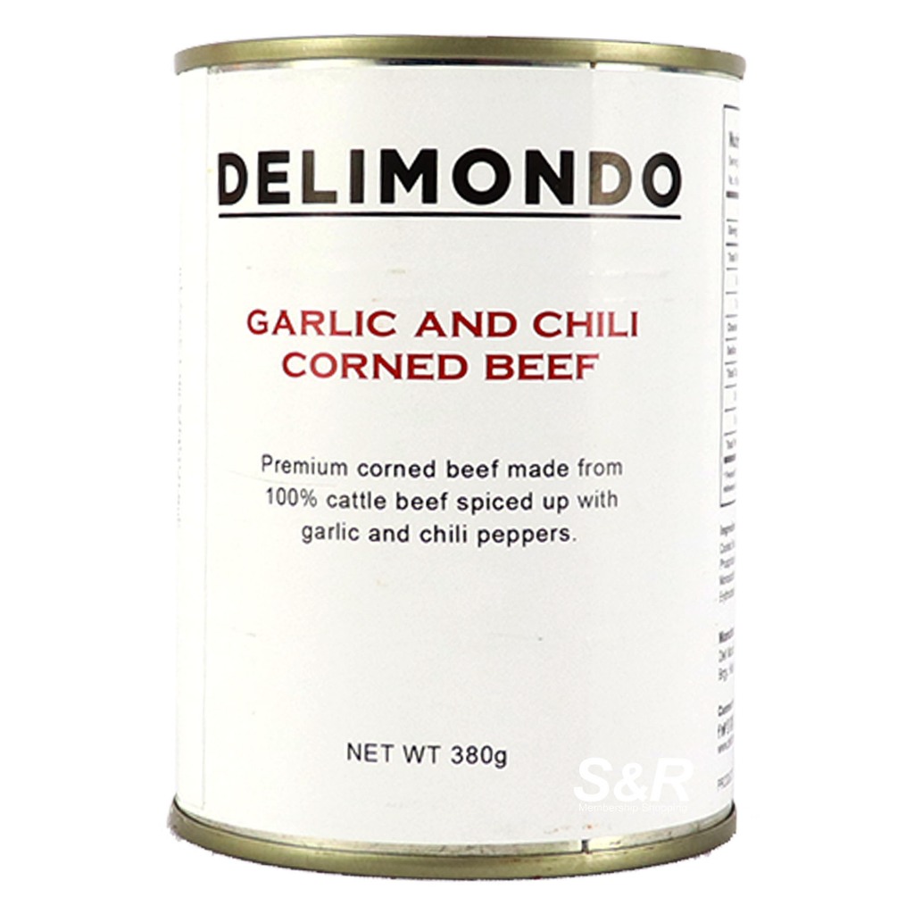 Delimondo Corned Beef (Garlic and Chili Flavor) | Shopee Philippines