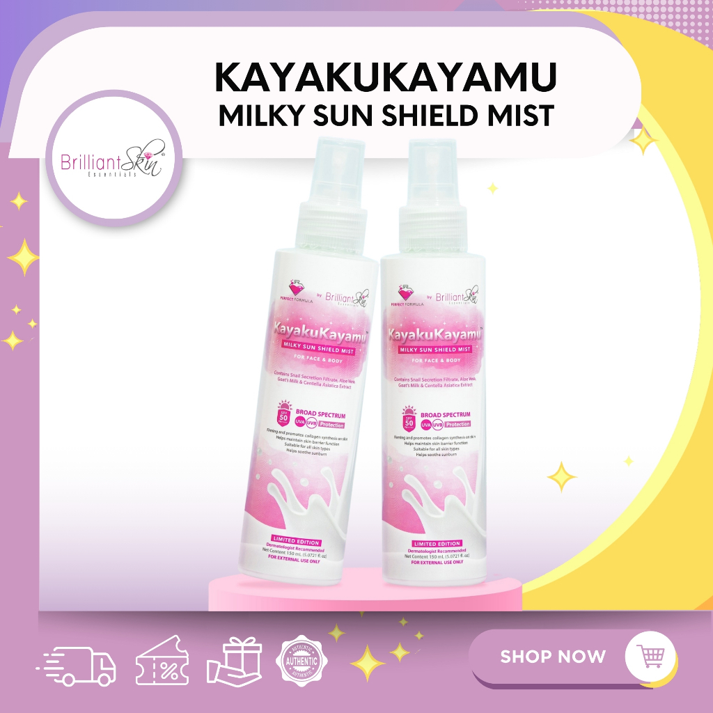 Brilliant Skin Essentials KayakuKayamu Milky Sun Shield Mist Perfect ...