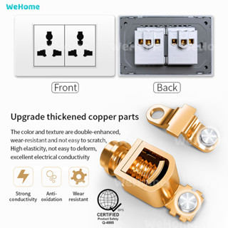 WeHome Switch Outlet Wide Series 1 2 3 GANG Duplex Outlet Universal ...