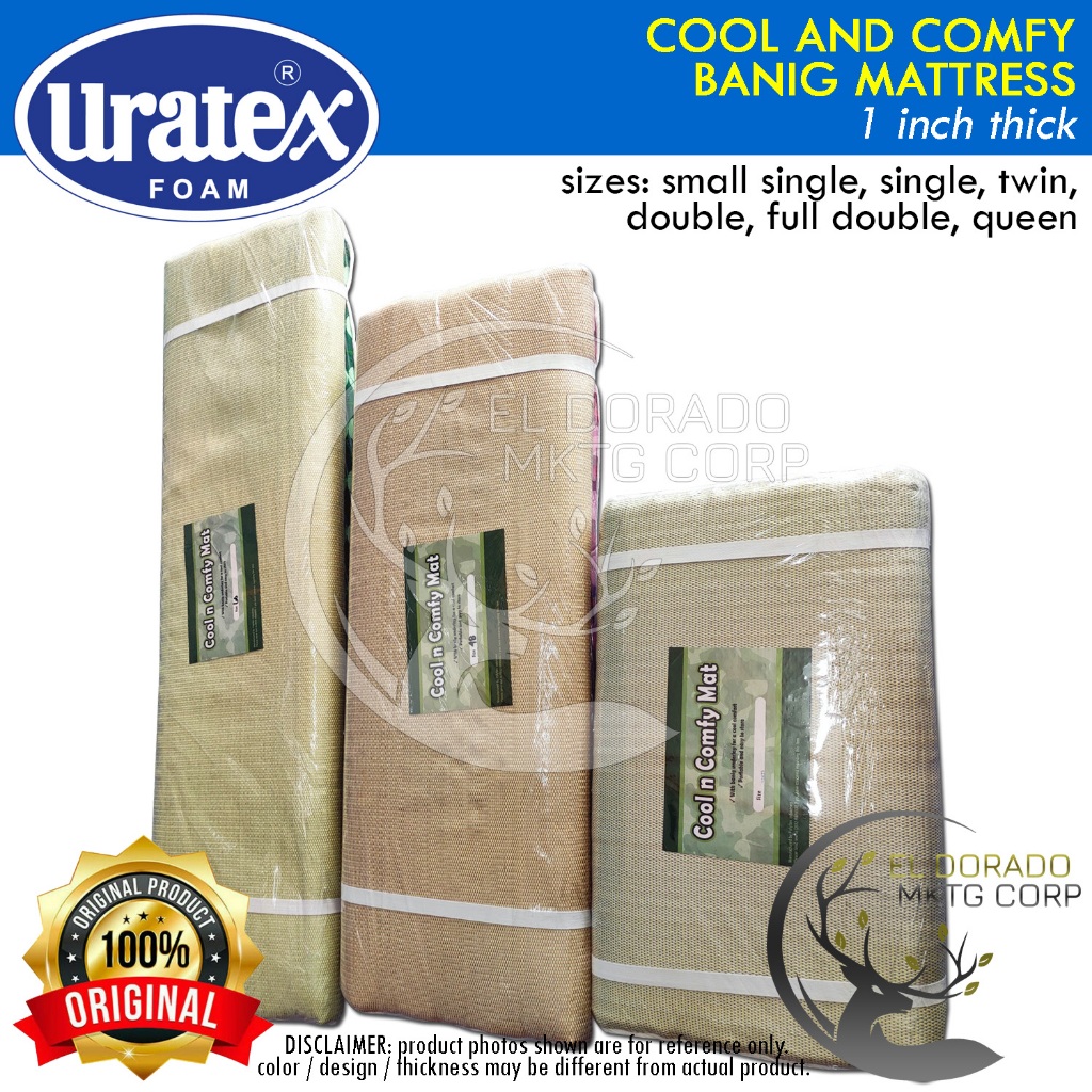Uratex Cool and Comfy Banig Mattress Tatami 1 inch 100% ORIGINAL single ...