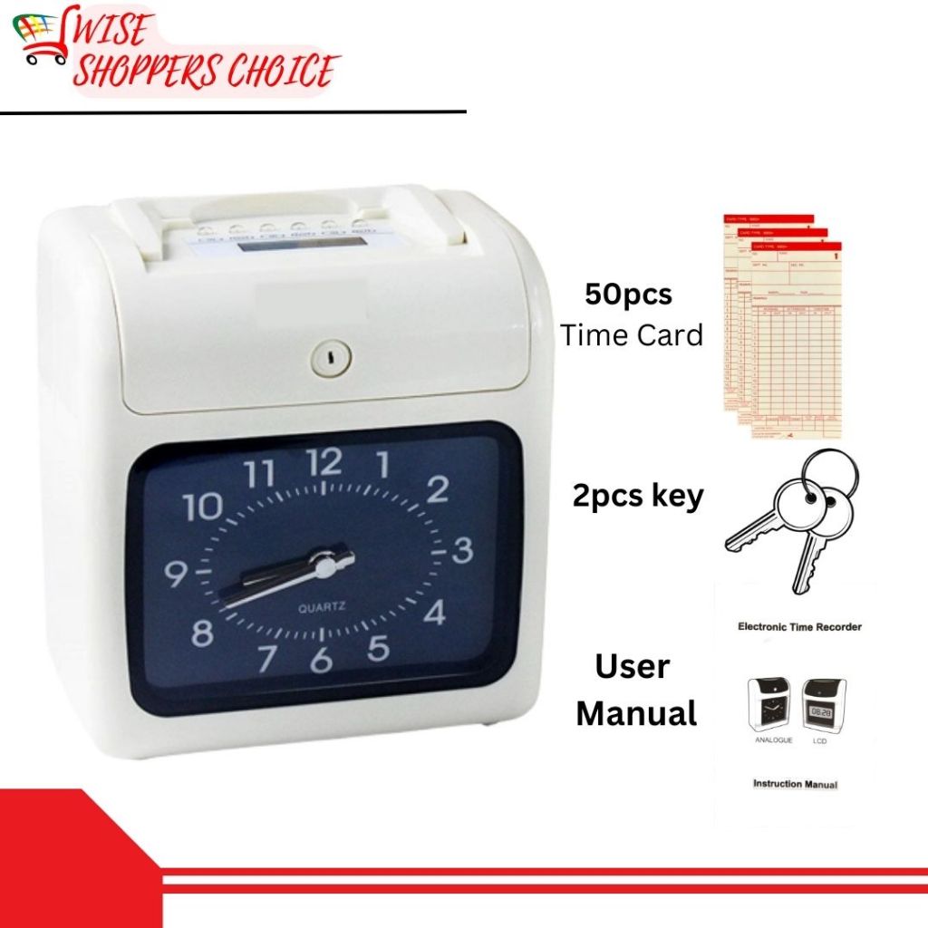 Bundy Clock for Time & Attendance Office Equipment DTR Machine Analog ...