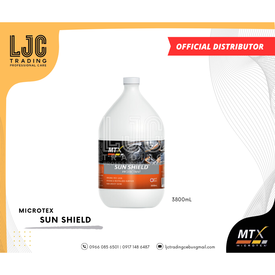 MICROTEX SunShield 3800mL w/Antibac (Protectant, Anti-Bacterial Car ...